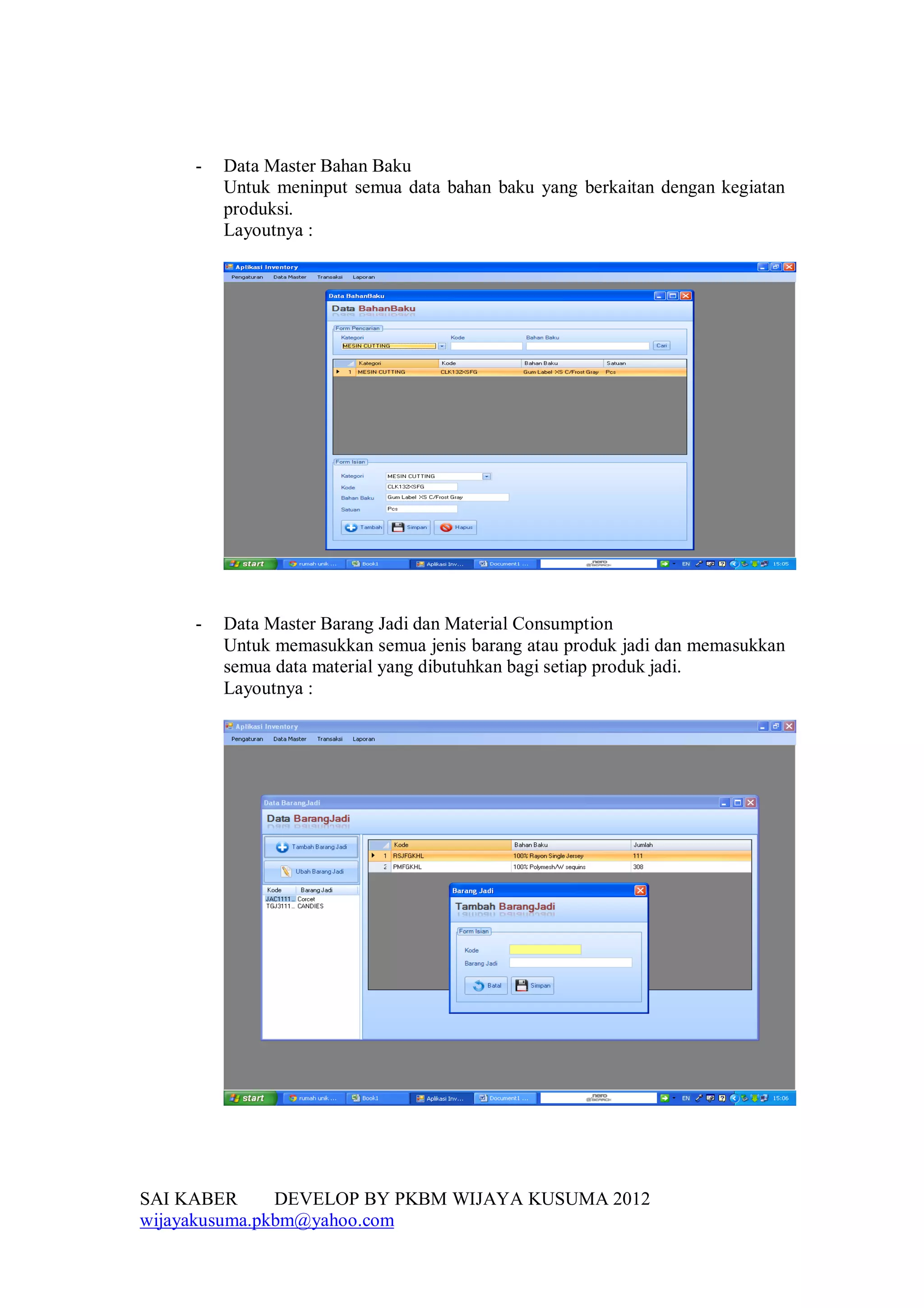 Gambaran System Inventory Kawasan Berikat | PDF