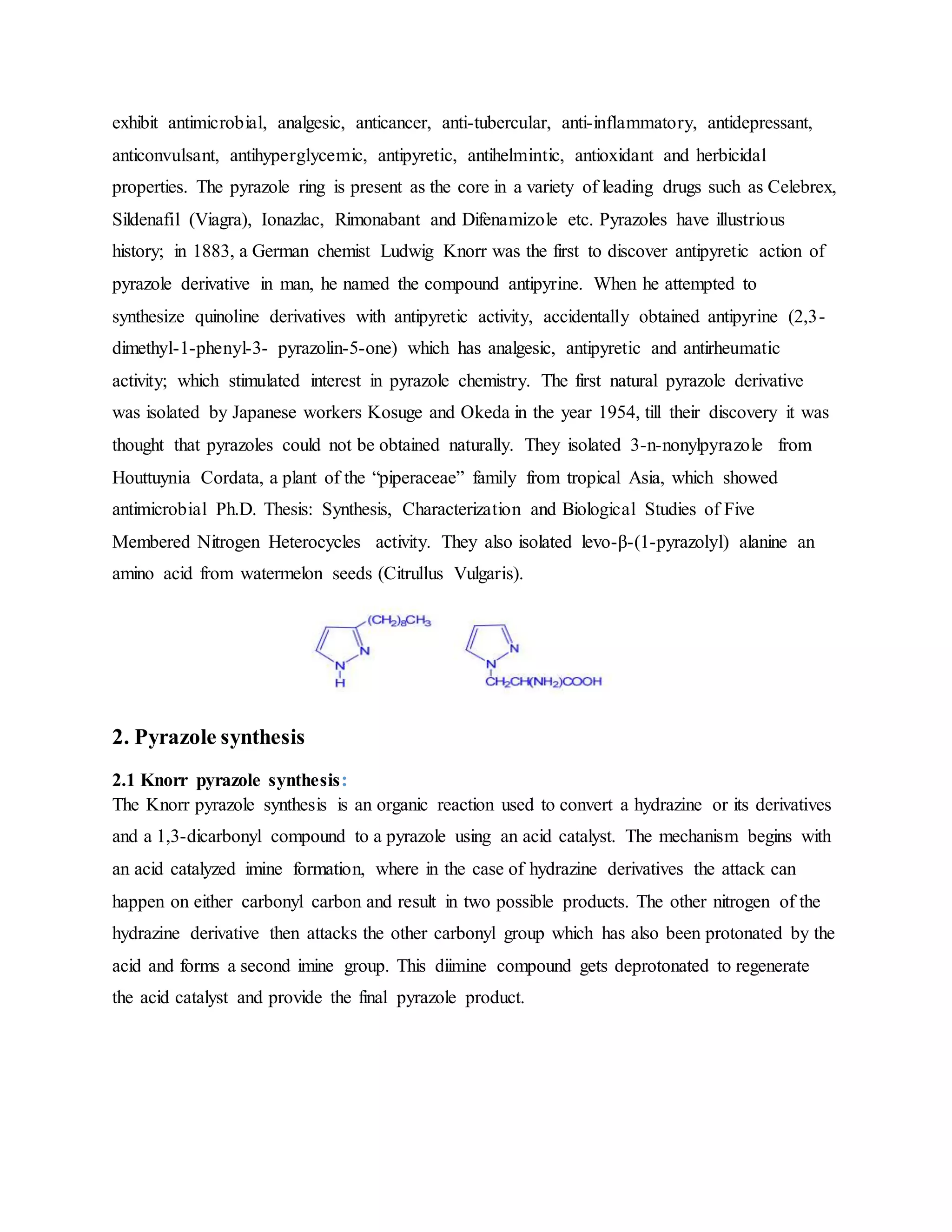 pyrazole ...by saikat hossain....SEU