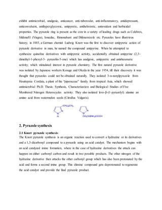 pyrazole ...by saikat hossain....SEU
