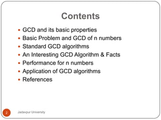 GCD of n Numbers | PPT