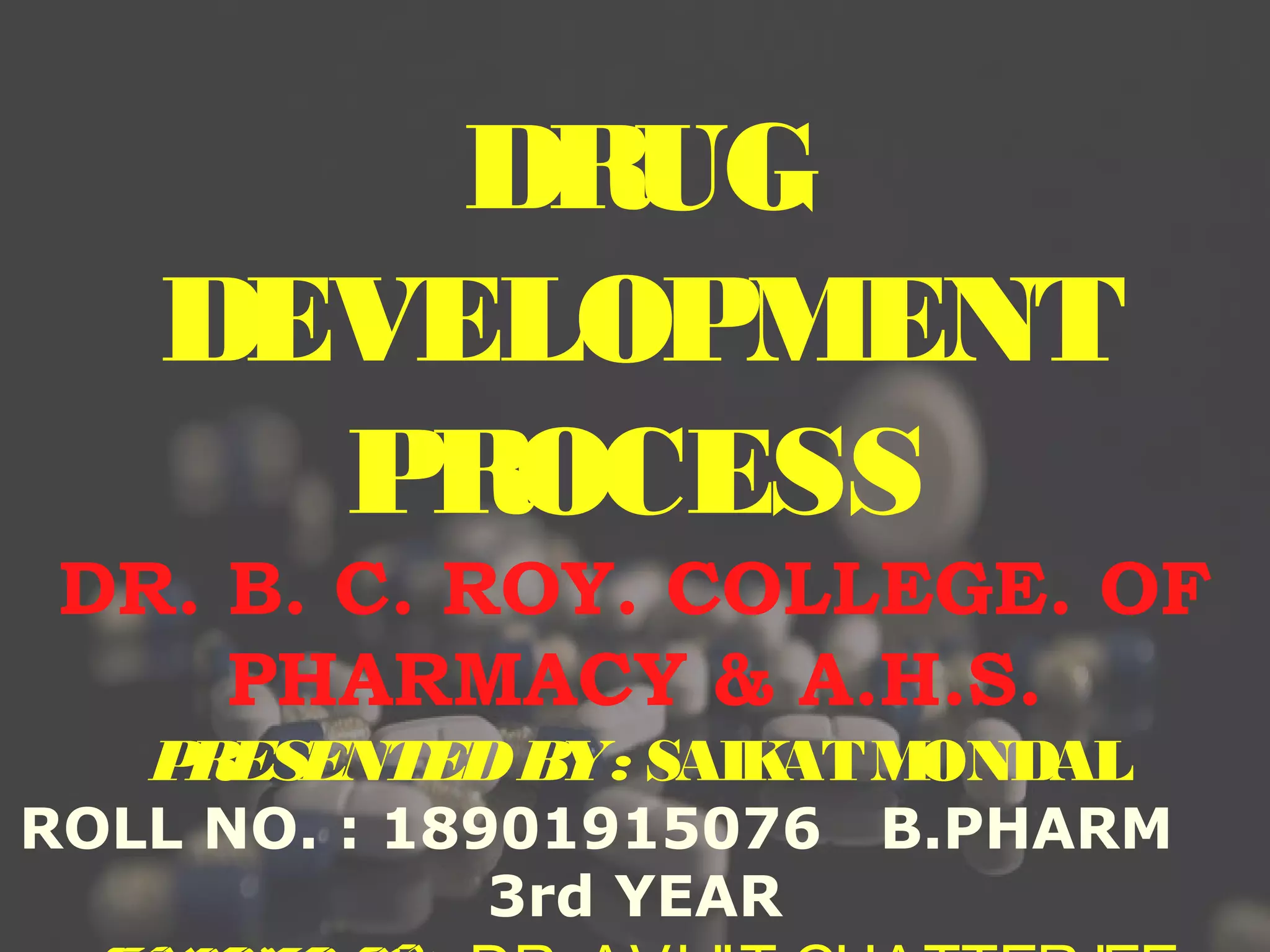 Drug Development Process | PPT