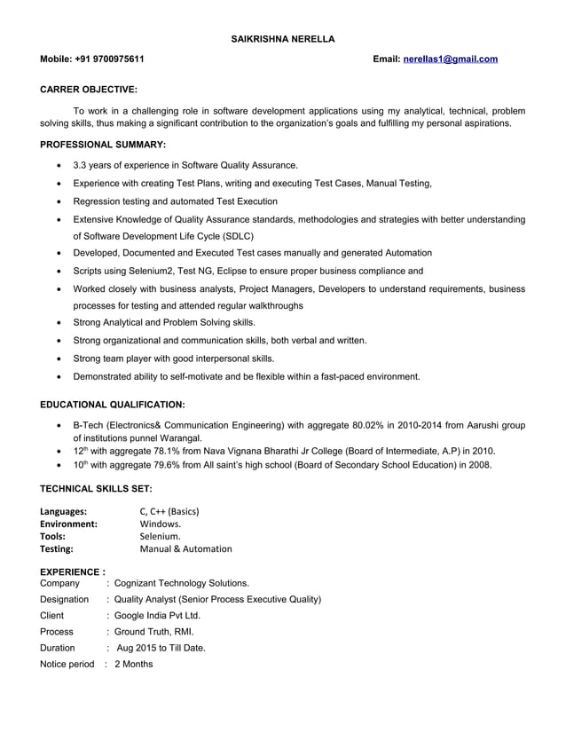 Saikrishna nerella | PDF