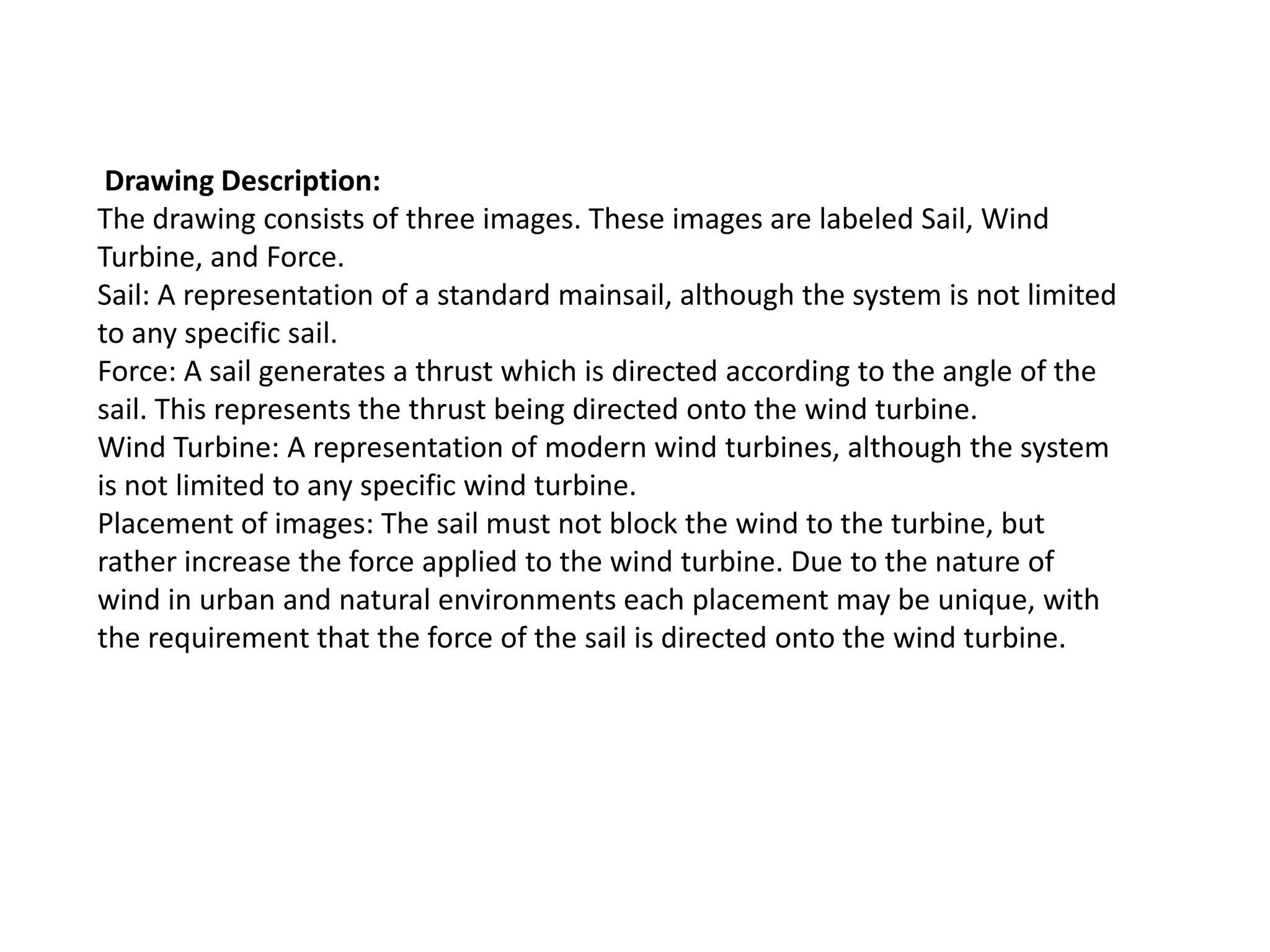 Sail Enhanced Wind Turbine Patent Application Description Ppt