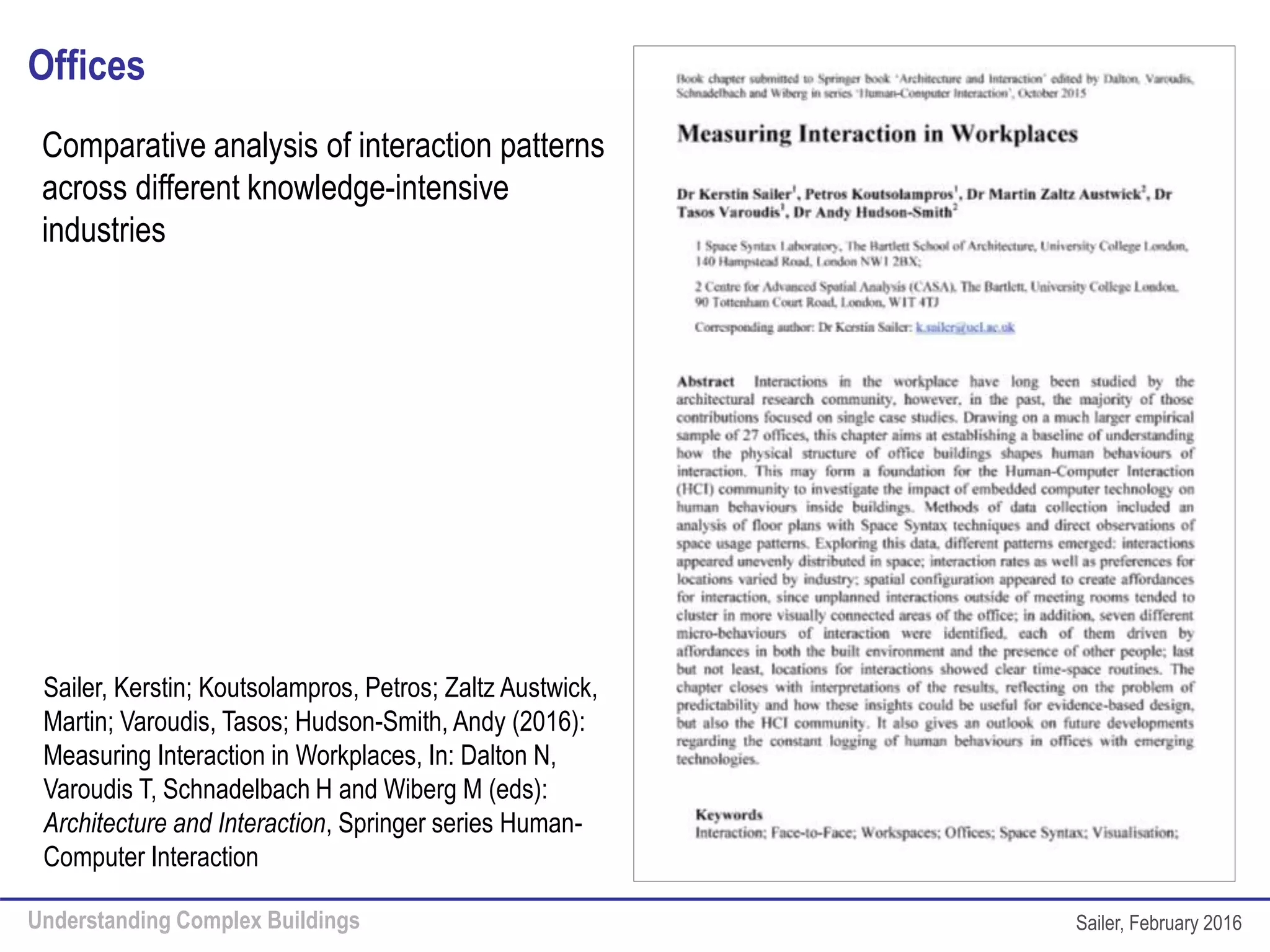 Understanding Complex Buildings. | PDF
