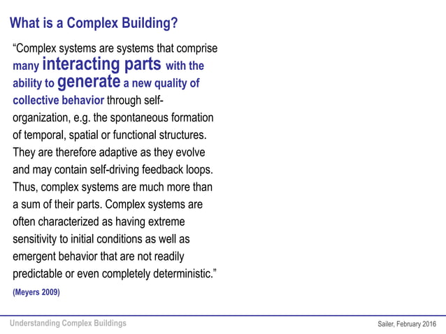 Understanding Complex Buildings. | PDF