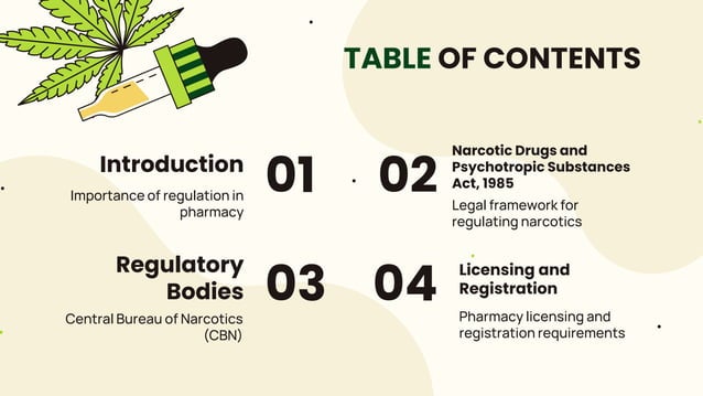 Pharmaceutical rules and regulations for narcotics drug | PPT