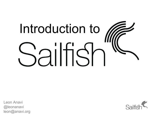 Introduction to Sailfish OS | ODP | Operating Systems | Computer ...