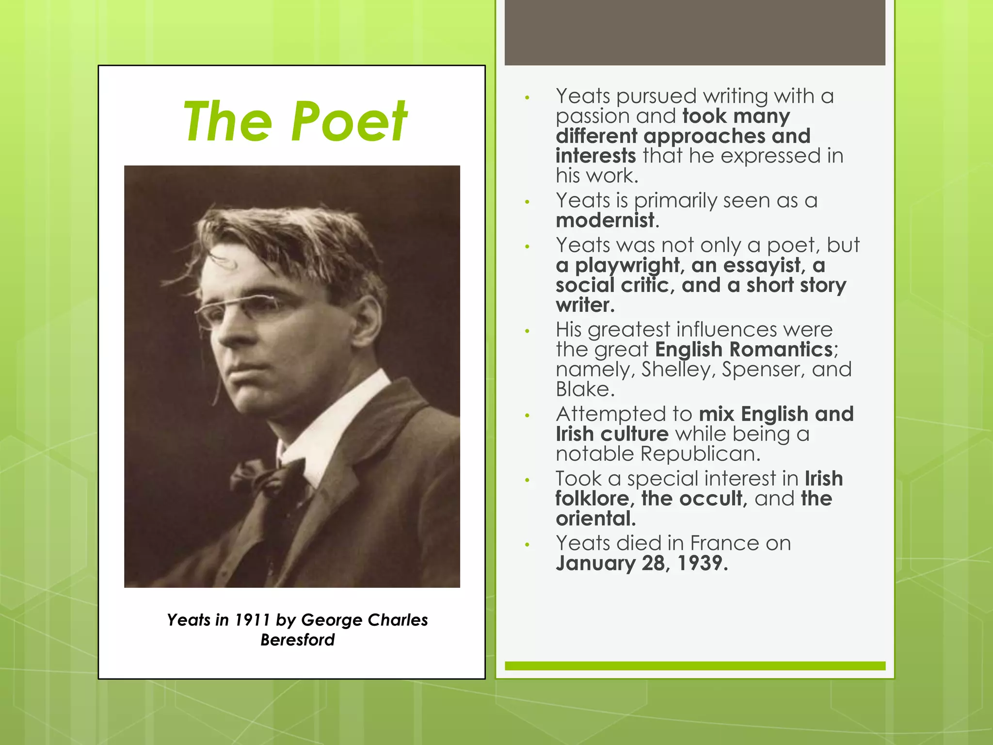 Sailing to byzantium yeats | PPTX