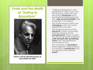 Sailing to byzantium yeats | PPTX