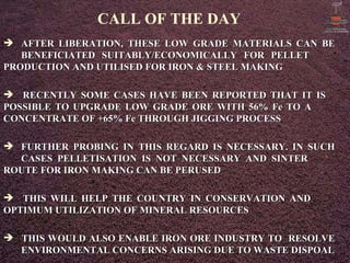Lean Iron Ore Beneficiation | PPT