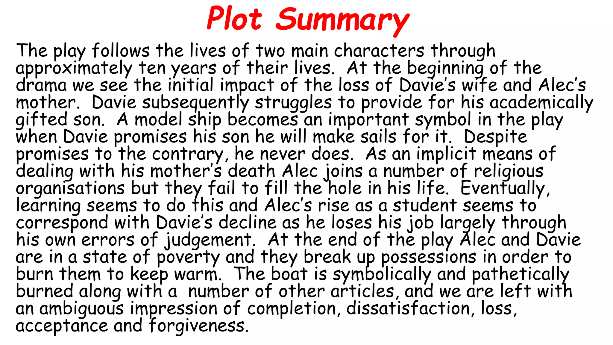 Sailmaker by Alan Spence - National 5 English Scottish Set Text | PPTX