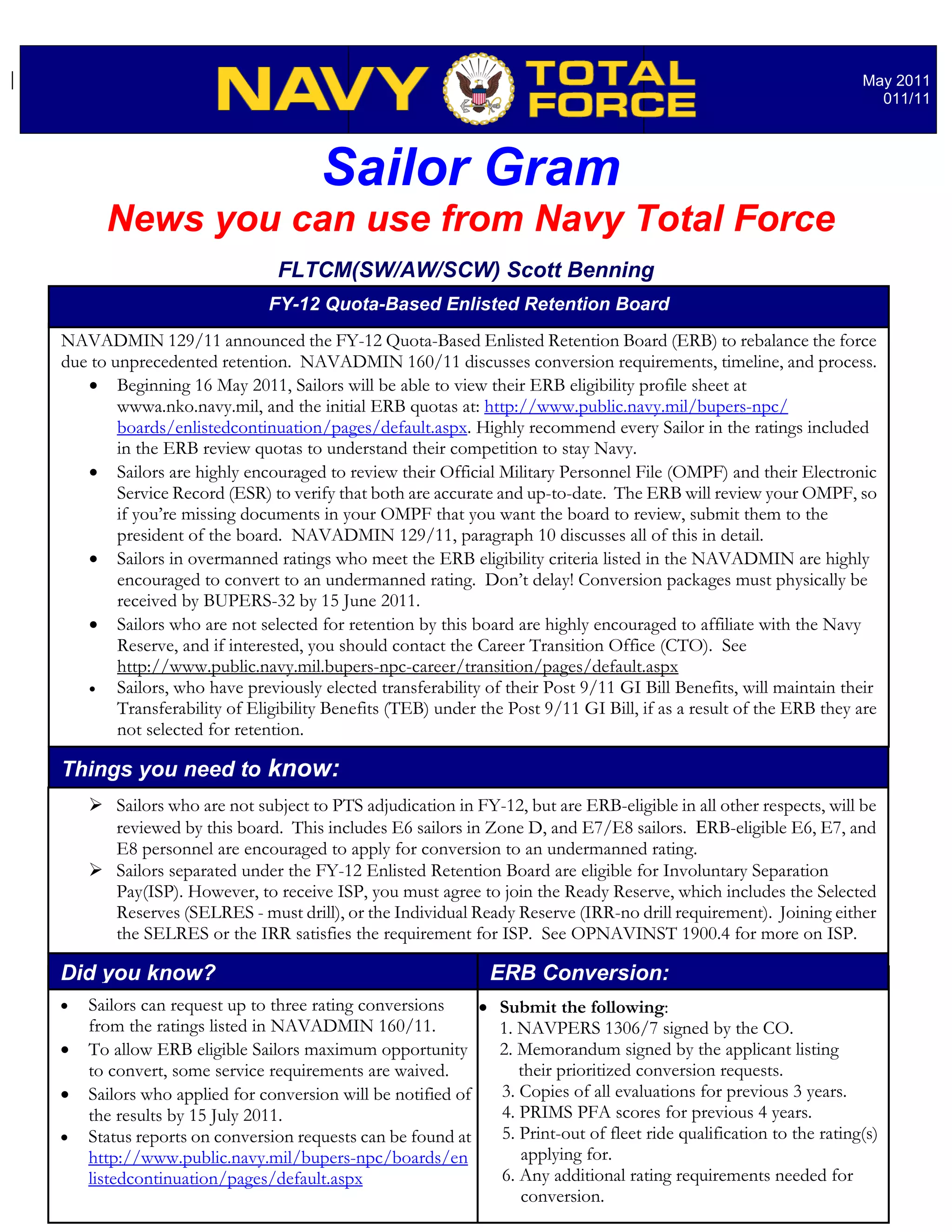Sailor gram 011 11 erb | PDF