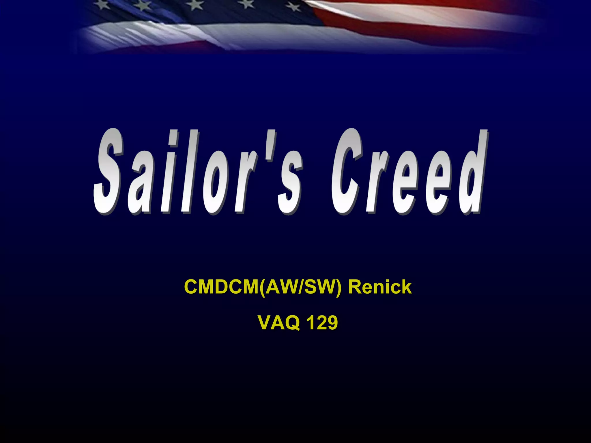 Sailor's creed | PPT