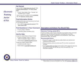 Sailor toolboxinformationsheet | PDF