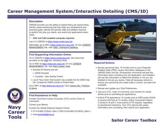 Career Toolbox Updated October 2010 - FLEETRIDE, CMS-ID, NSIPS | PDF