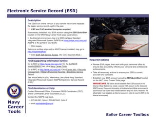 Career Toolbox Updated October 2010 - FLEETRIDE, CMS-ID, NSIPS | PDF