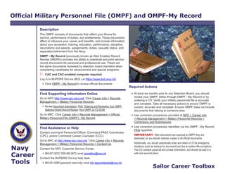 Career Toolbox Updated October 2010 - FLEETRIDE, CMS-ID, NSIPS | PDF