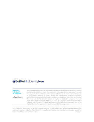 SailPoint - IdentityNow Identity Governance | PDF