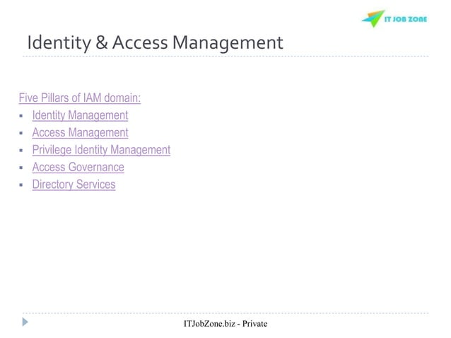 Sailpoint Online Training on IAM overview | PPTX
