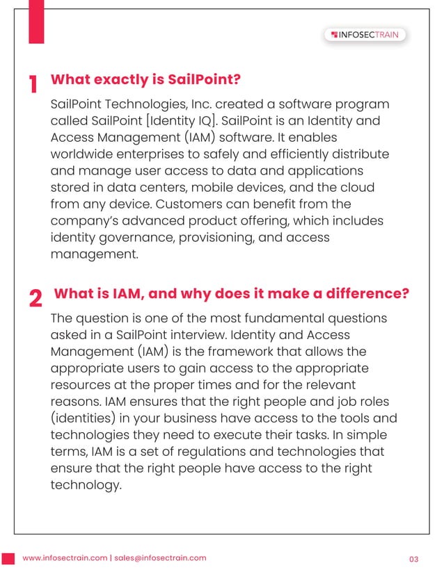 TOP SAILPOINT INTERVIEW QUESTION | PDF | Cloud Computing | Internet