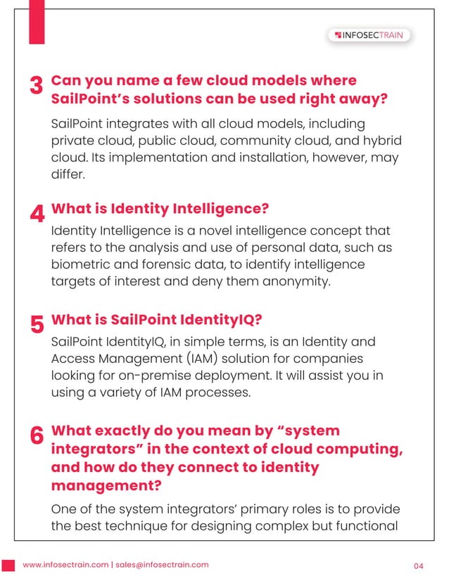 TOP SAILPOINT INTERVIEW QUESTION | PDF | Cloud Computing | Internet