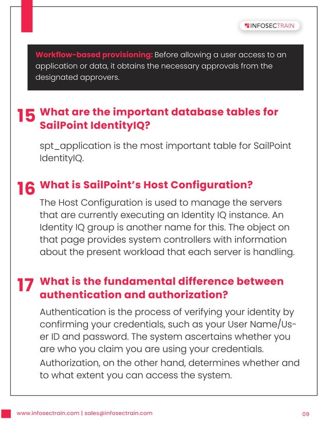 TOP SAILPOINT INTERVIEW QUESTION | PDF