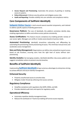 SailPoint Online Training | Sailpoint Course | PDF