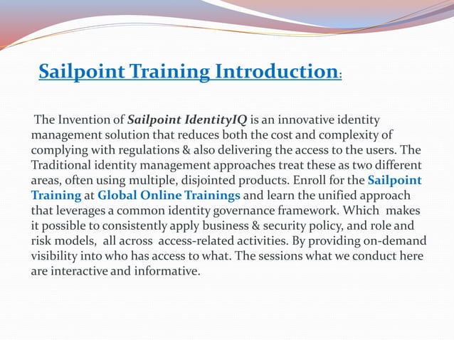 Sailpoint Training | Best Sailpoint IdentityIQ Online Course -GOT ...