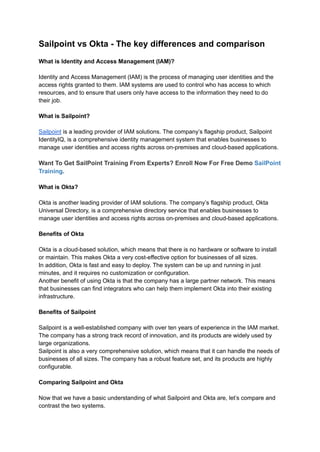 Sailpoint vs Okta.pdf