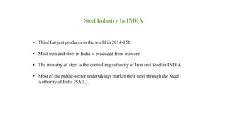 ORGANISATIONAL STUDY REPORT OF STEEL AUTHORITY OF INDIA lpptx | PPTX