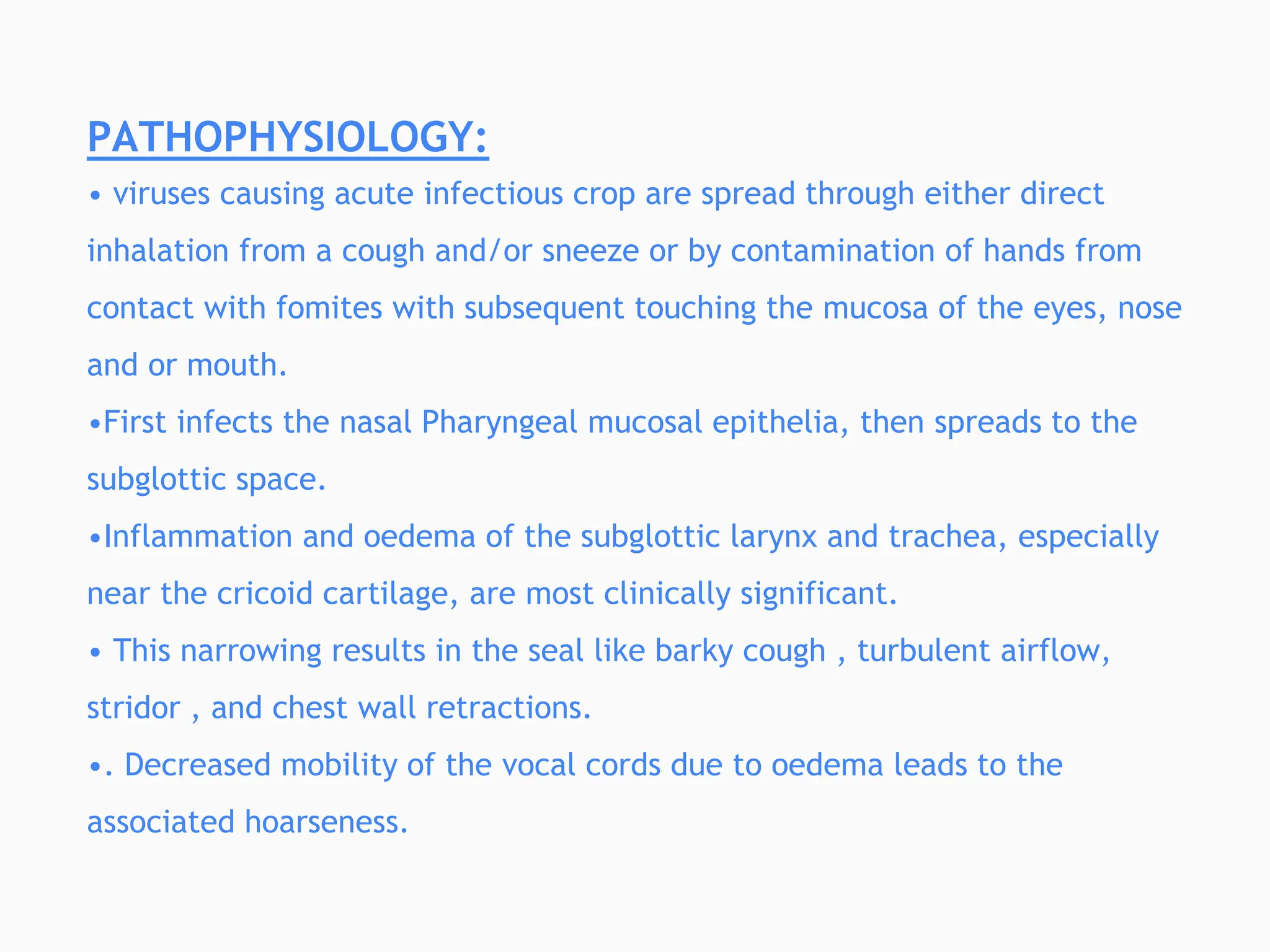 acute laryngotracheobronchitis | PPTX