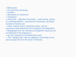 acute laryngotracheobronchitis | PPTX