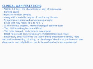 acute laryngotracheobronchitis | PPTX
