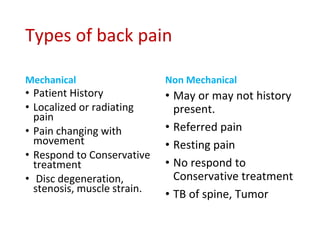Back Pain | PPT