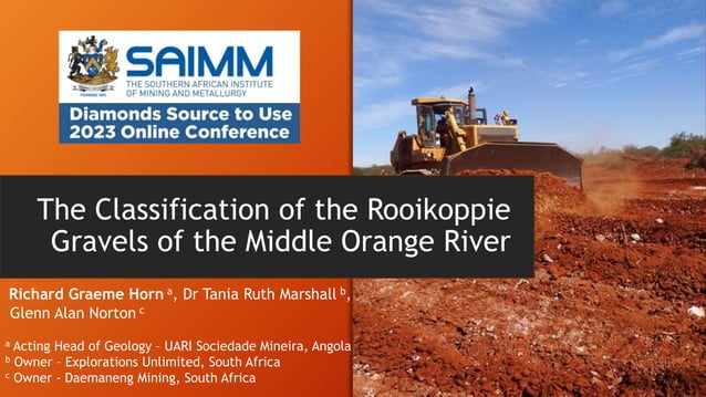SAIMM Diamond Conference: MOR Rooikoppie Classification | PPTX ...