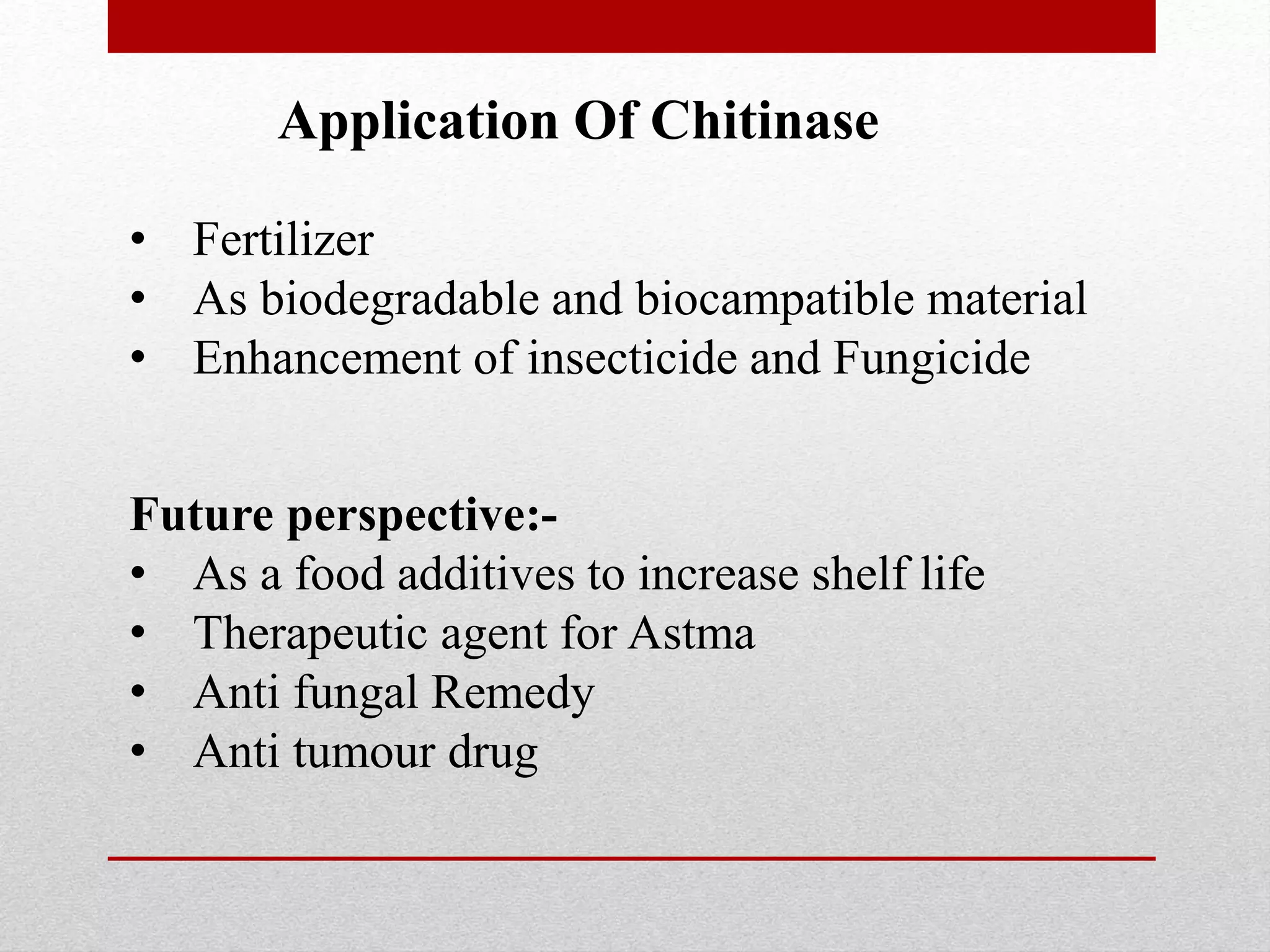 Production of Chitinase | PPTX