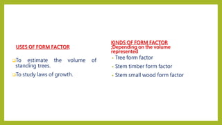 Tree form factor forestry ppt agroforestry | PPTX