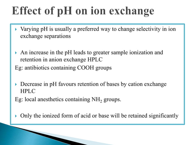 ION EXCHANGE CHROMATOGRAPHY | PPTX