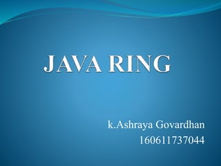 java ring | PPT