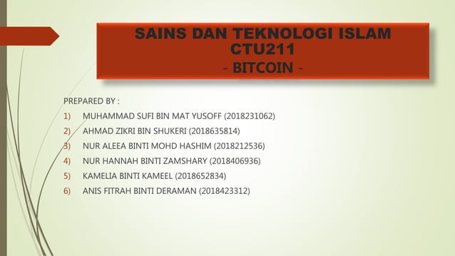 Bitcoin (CTU211) | PPT