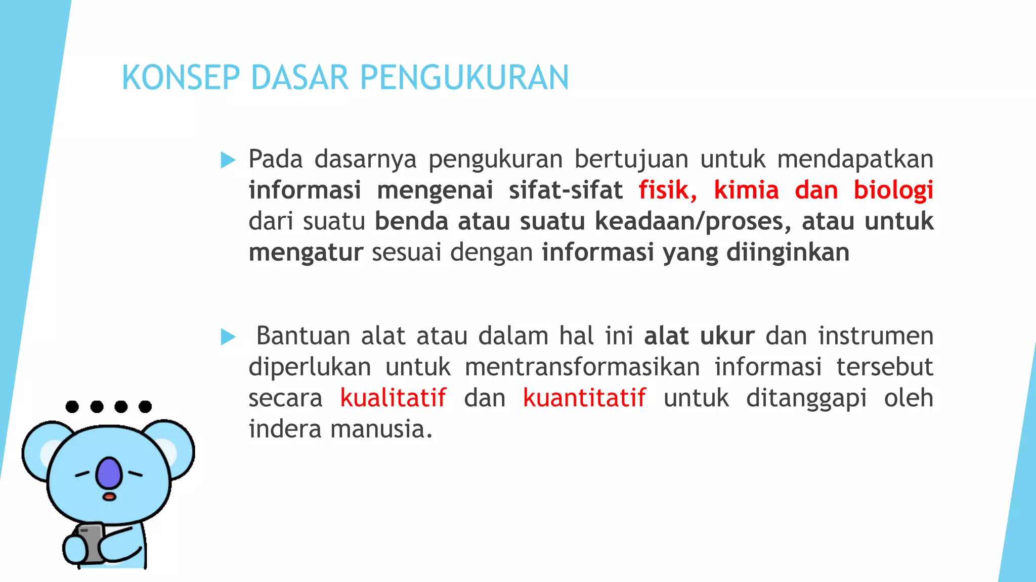 Sains dasar : Besaran, Satuan, Pengukuran dan Alat Ukur | PPTX