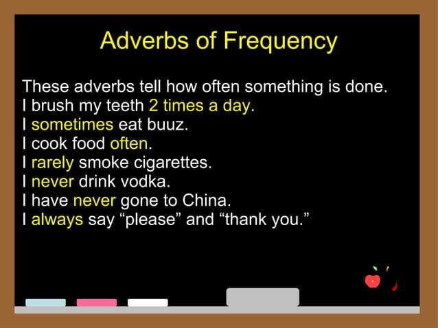 Adverbs and adv of frequency | PPT