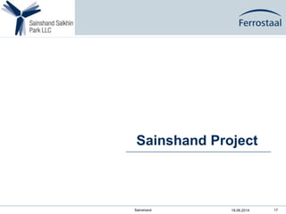 Sainshand german mongolian corp days | PPT