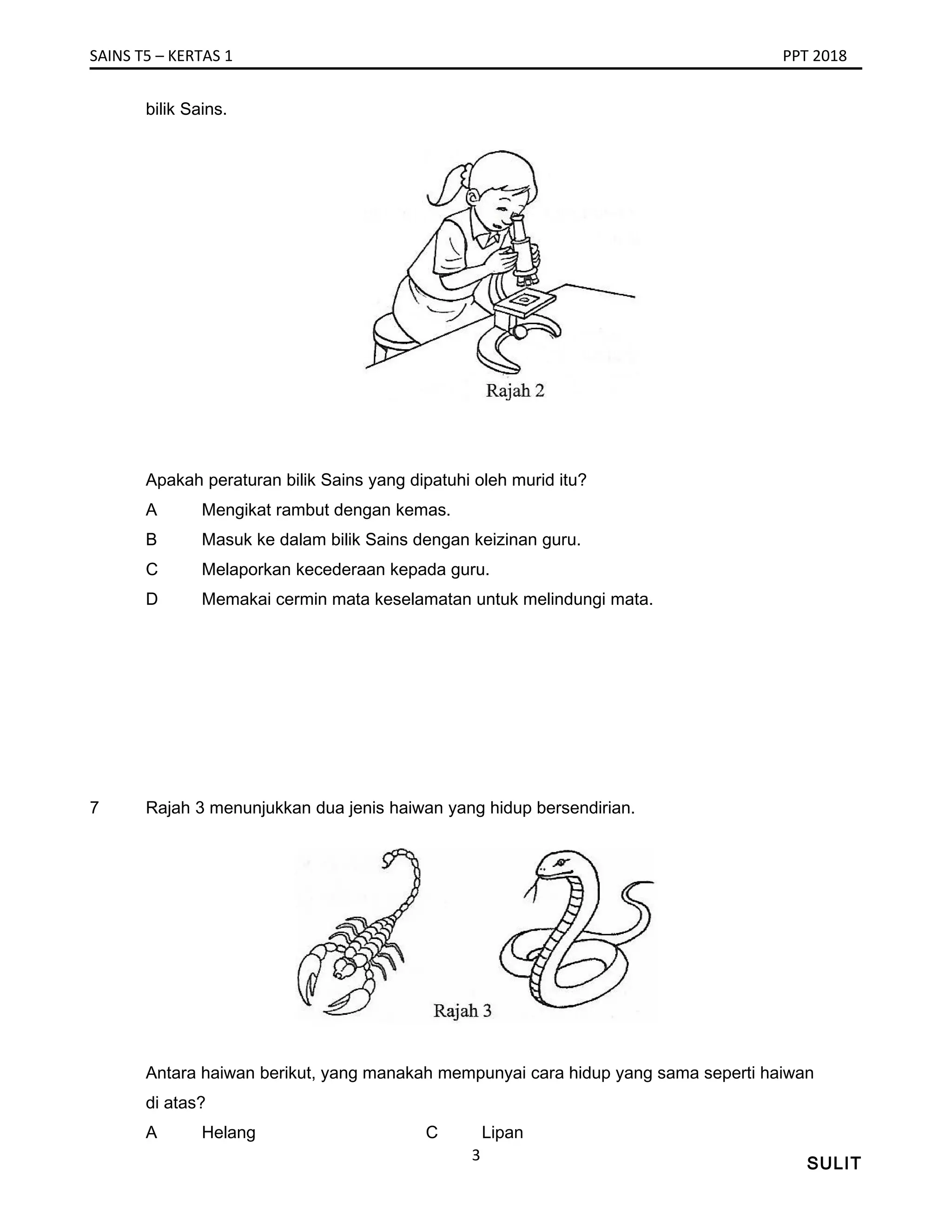 Sains k1 t5 ppt 2018 | DOC