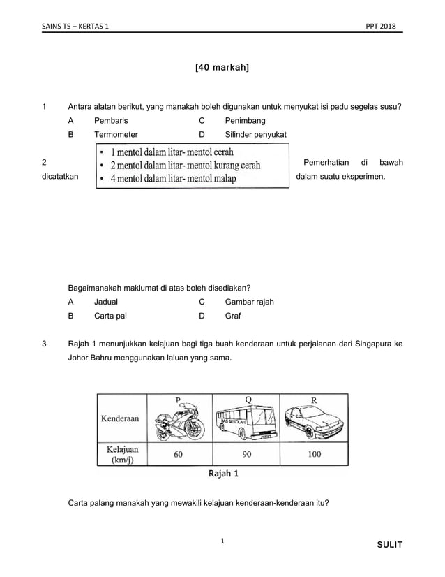 Sains k1 t5 ppt 2018 | DOC