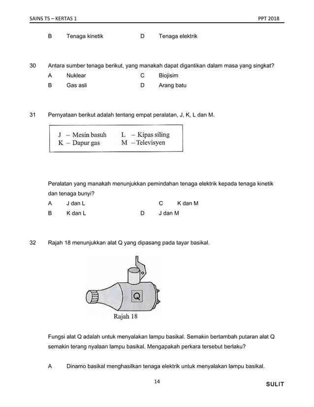 Sains k1 t5 ppt 2018 | DOC
