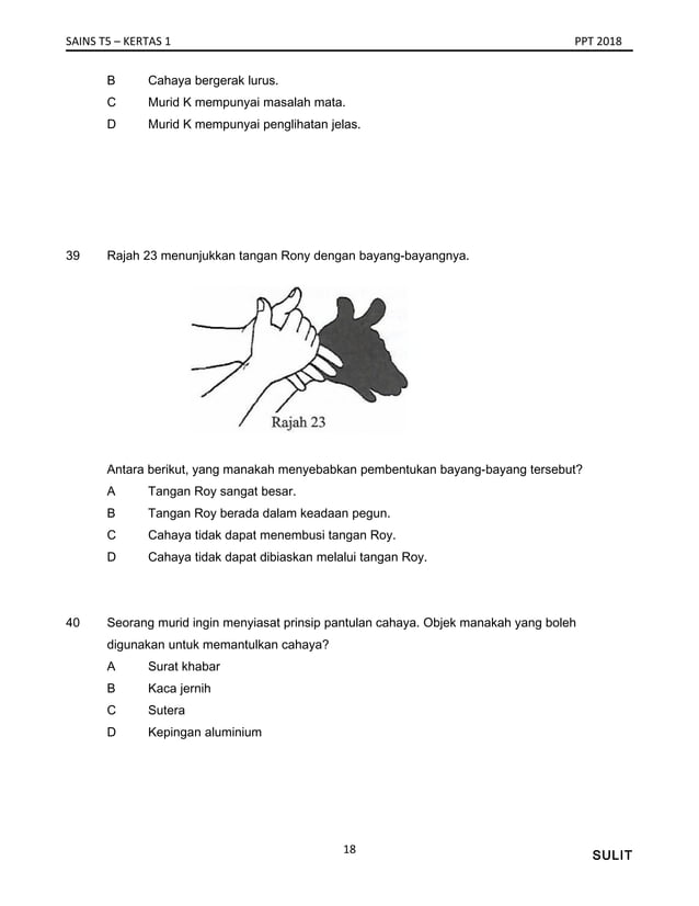 Sains k1 t5 ppt 2018 | DOC