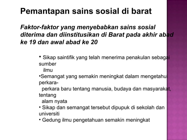 Sains sosial masa_kini | PPT