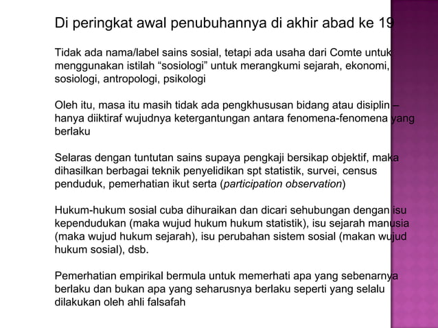 Sains sosial masa_kini | PPT