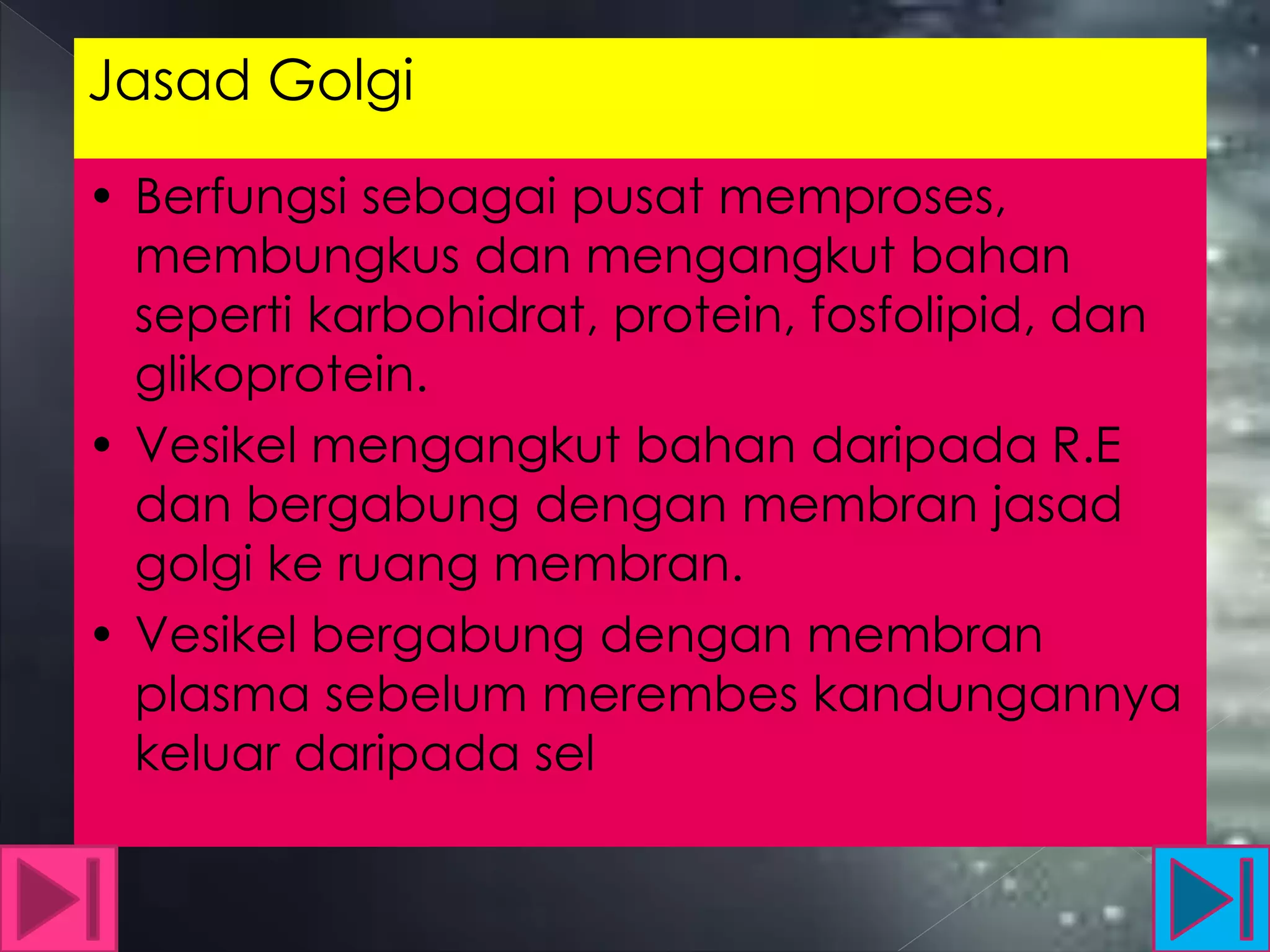 Fungsi sel , tisu dan membran | PPTX